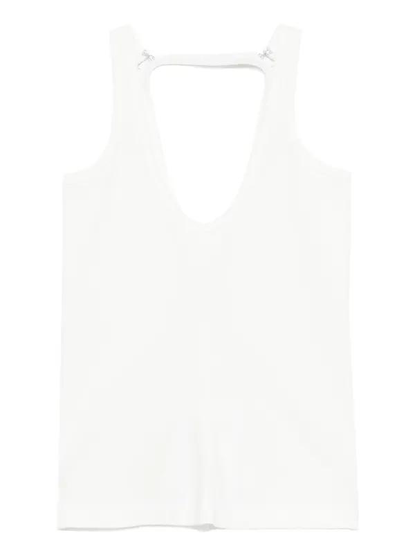 MAISON MARGIELA Strap-detail Tank Top - White