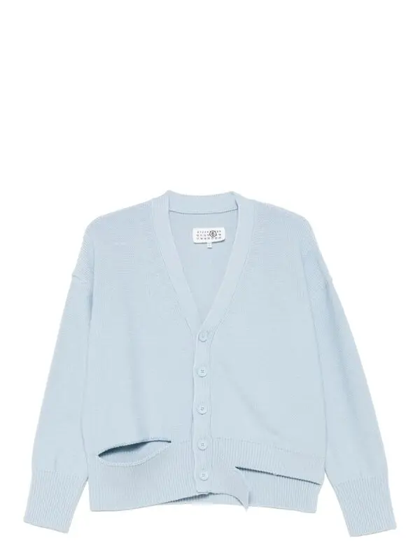 MAISON MARGIELA Cut-out Cardigan - Blue