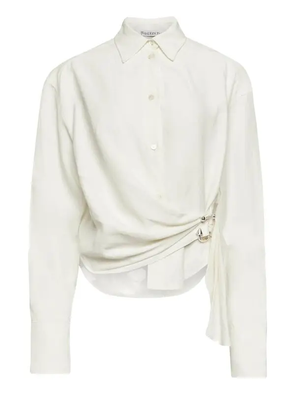 JW Anderson Draped Twisted Shirt - White