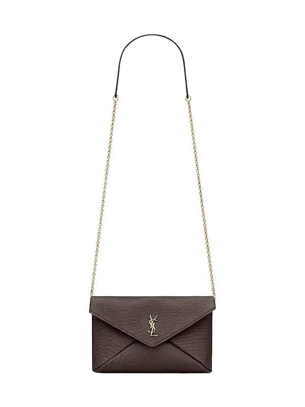 Saint Laurent Cassandre Chain Pouch - Santal