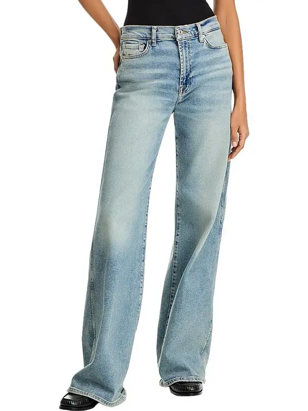 7 For All Mankind Lotta Wide Leg Jeans - Amuse Me