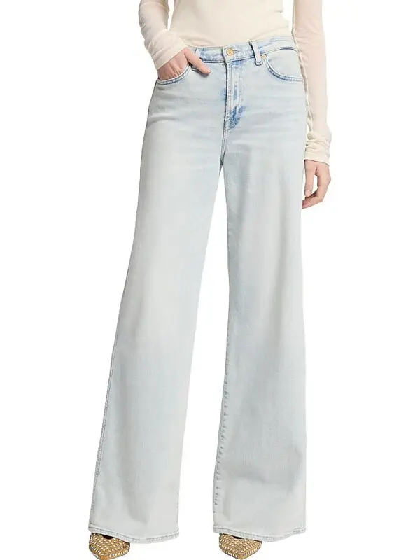 7 For All Mankind Lotta Wide Leg Jeans - Maui