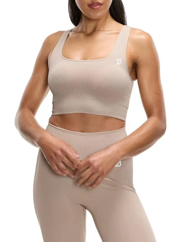 PELOTON Seamless Square Neck Bra - Sand