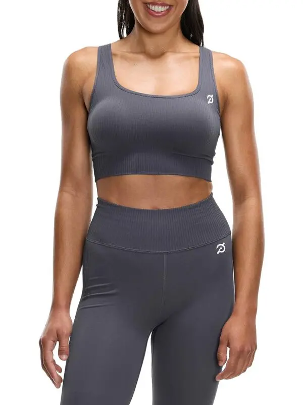PELOTON Seamless Square Neck Bra - Slate