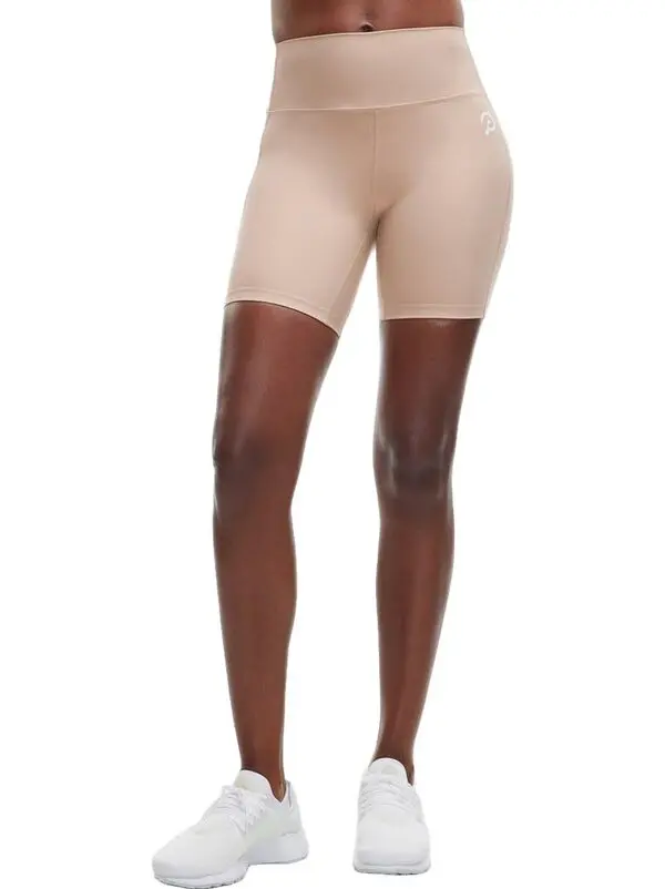 PELOTON 7" High-rise Pocket Bike Short - Taupe