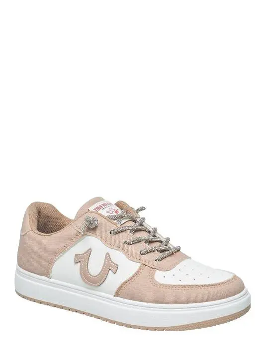 True Religion Allison Logo Lace-up Sneakers - Taupe