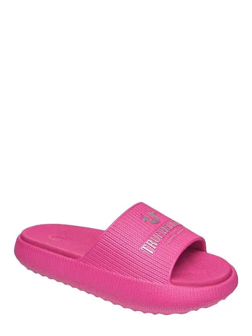 True Religion Meg Pool Slide - Pink