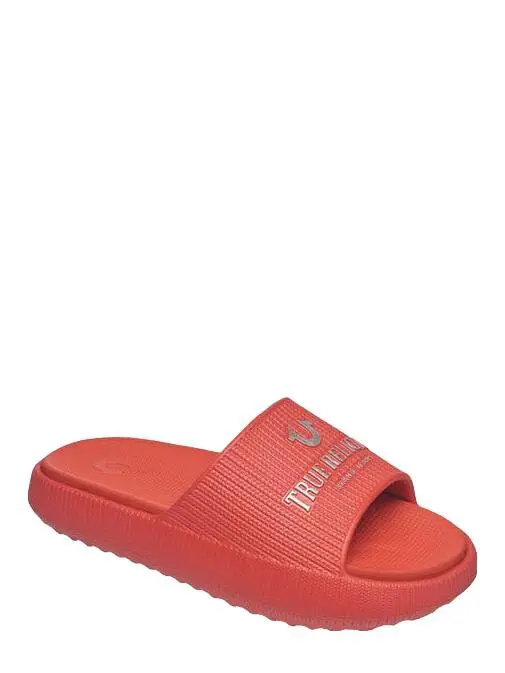 True Religion Meg Pool Slide - Red