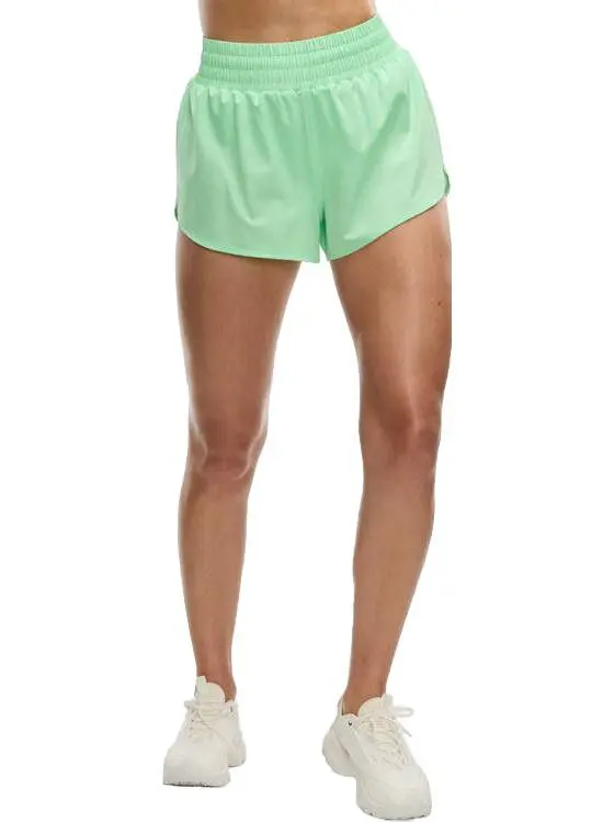 PELOTON High-rise 3" Run Short - Mint