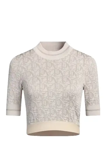 Palm Angels Lightweight Knit Metallic Sweater - Beige