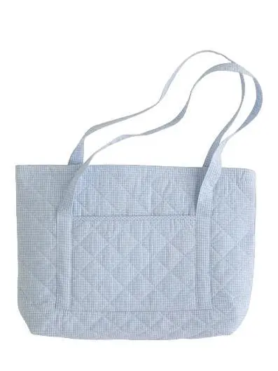 LITTLE ENGLISH Quilted Tote - Light Blue