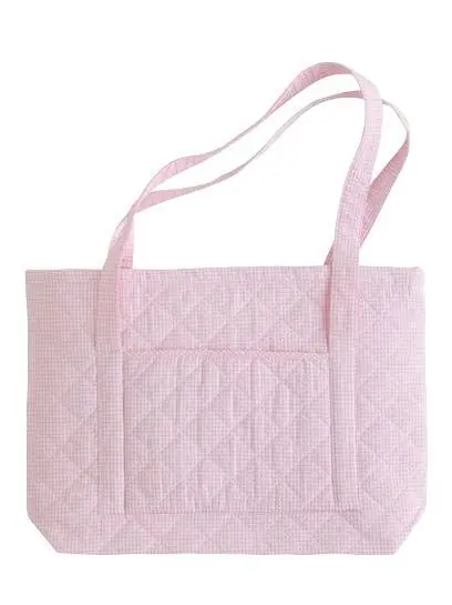 LITTLE ENGLISH Quilted Tote - Light Pink