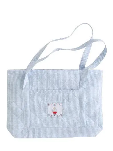 LITTLE ENGLISH Quilted Tote - Sailboat