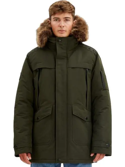 POINT ZERO Mariano Hooded Mid-length Parka - Ivy