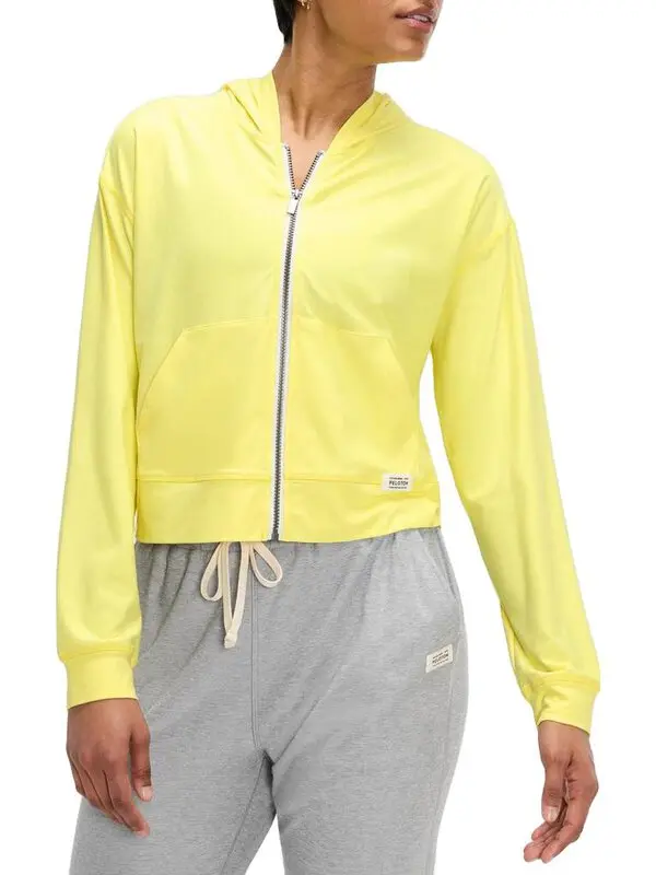 PELOTON Dreamblend Full-zip Sweatshirt - Lemon