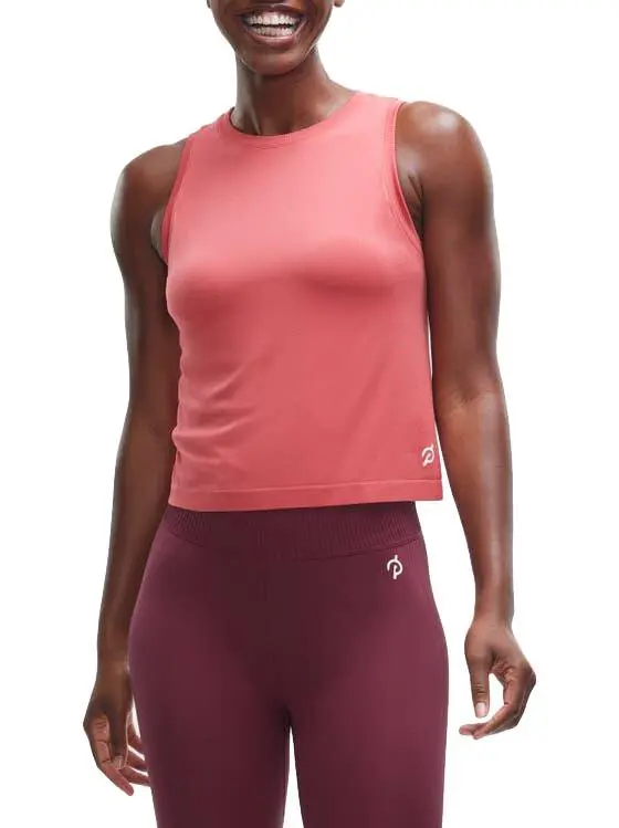 PELOTON Seamless Muscle Tank - Brick Red