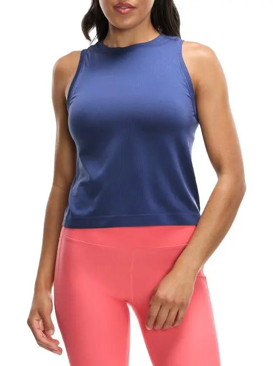 PELOTON Seamless Muscle Tank - Deep Cobalt
