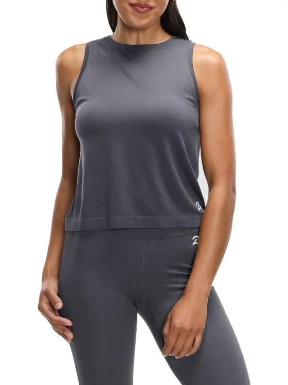 PELOTON Seamless Muscle Tank Top - Slate