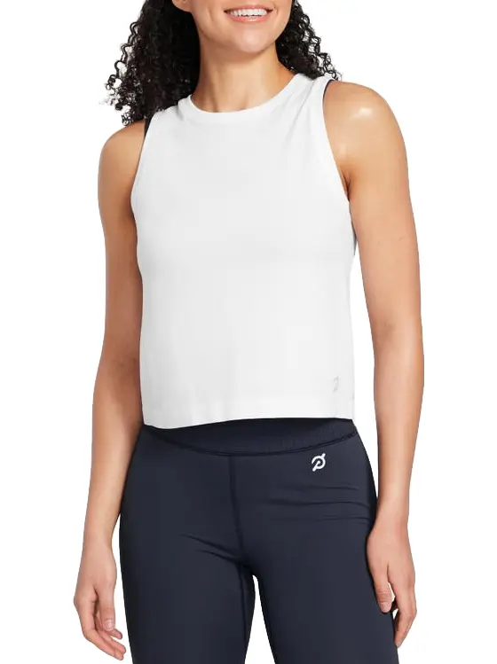 PELOTON Seamless Muscle Tank Top - White