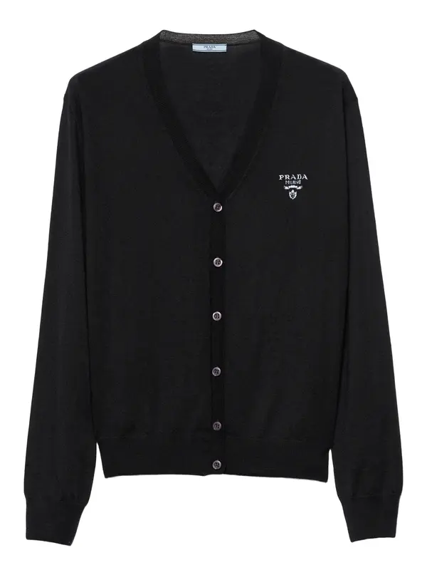 Prada Cashmere Cardigan - Black