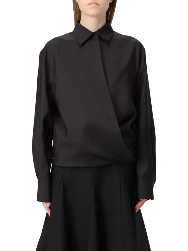 Valentino Garavani Draped Shirt - Black
