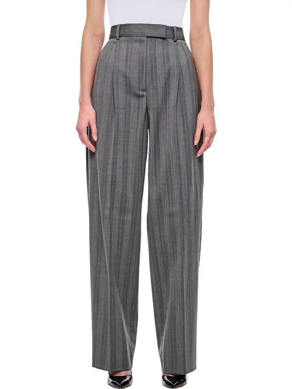 Sportmax Pleated Trousers - Grey