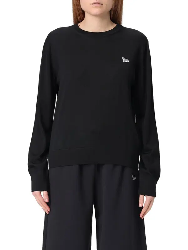 Maison Kitsuné Crew Neck Sweater - Black