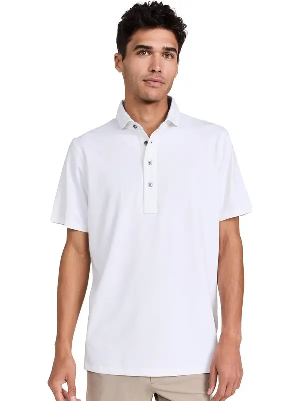 Greyson Tala Lightweight Airflow Jersey Polo - Arctic
