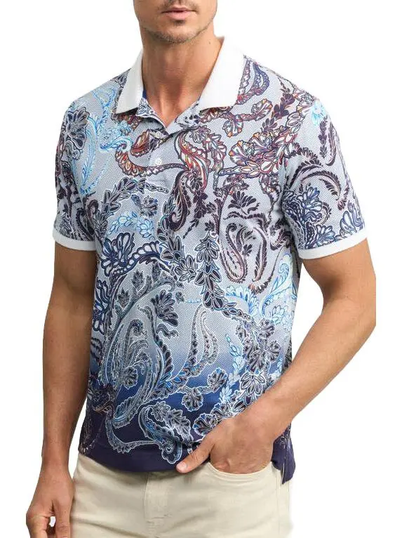 Robert Graham Oslo Print Polo - White