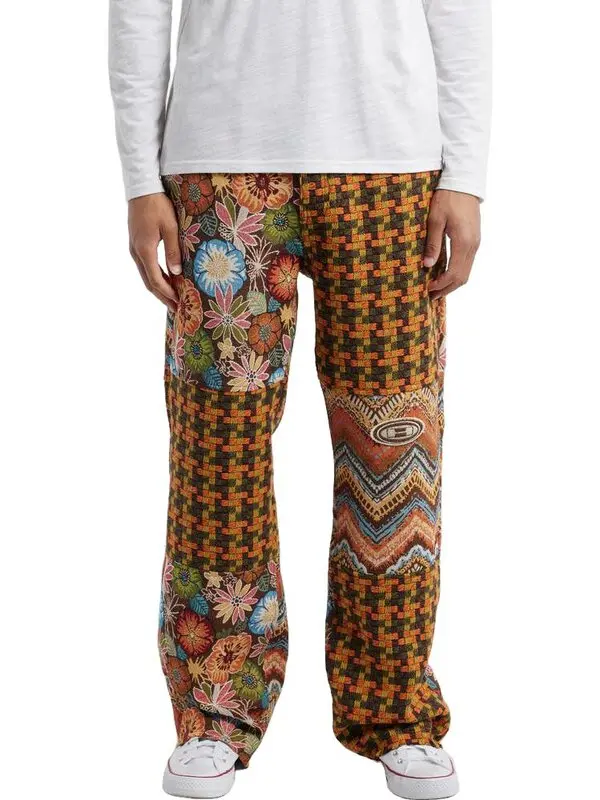 HONOR THE GIFT Patchwork Pants - Brown