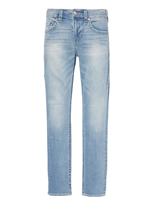 True Religion Rocco Relaxed-fit Skinny-leg Stretch-denim Jeans - Brilliant Med Wash