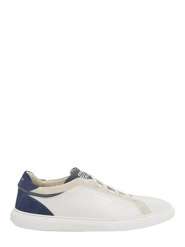 Givenchy Lamb Leather Sneakers - Wht/tan/blu