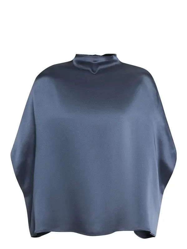 Lapointe Mock-neck Cape T-shirt - Marine