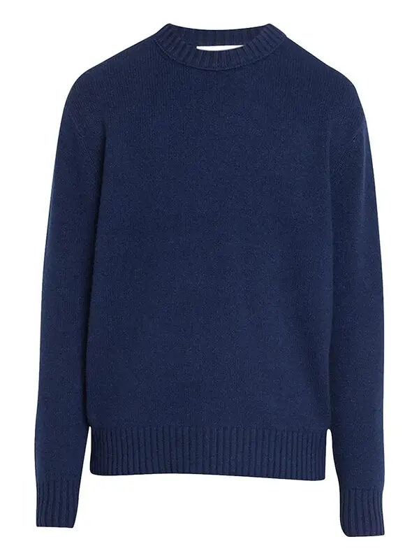 FRAME Cashmere Knit Pullover - Navy
