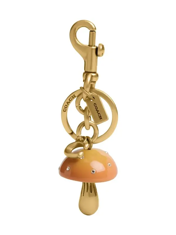 COACH Mushroom Bag Charm - Brass/mustard