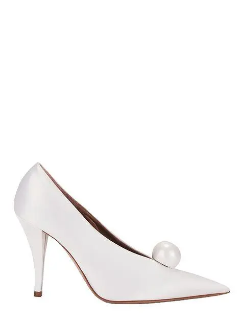 Retrofete Corinna Satin Heel - Winter White & Pearl