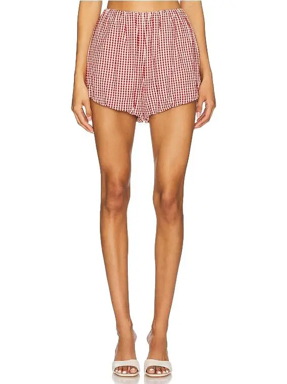 Posse Aurelia Short - Red Gingham