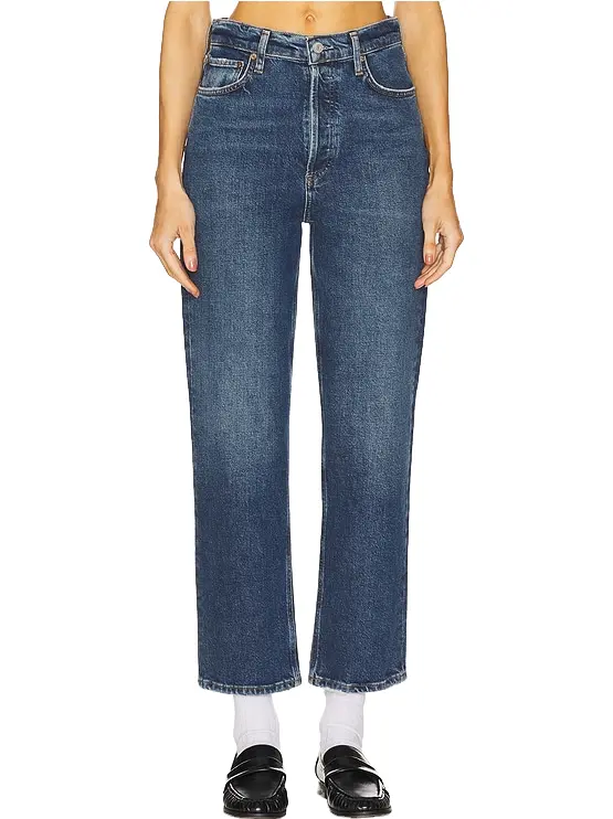 AGOLDE 90's Pinch Waist Crop Jeans - Solace