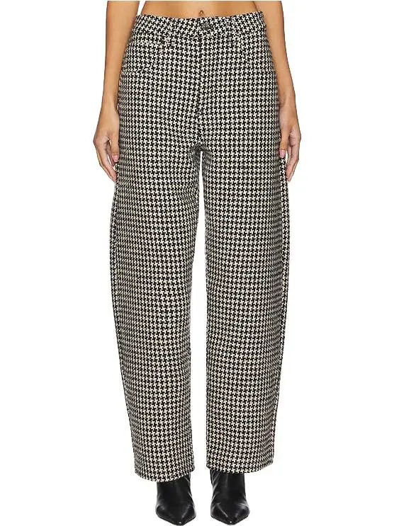 FRAME The Tweed Barrel - Houndstooth