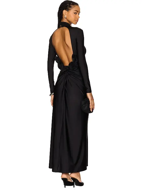 CAMILA COELHO Telma Maxi Dress - Black