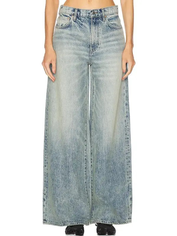 GRLFRND Luna Mid-rise Baggy Jeans - Whistler