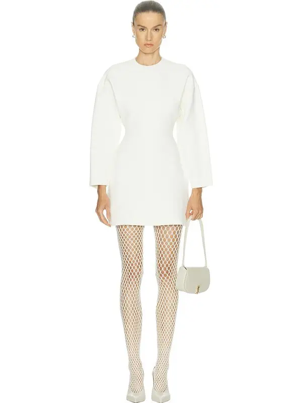 Wardrobe.NYC Rhw Power Knit Mini Dress - Ivory