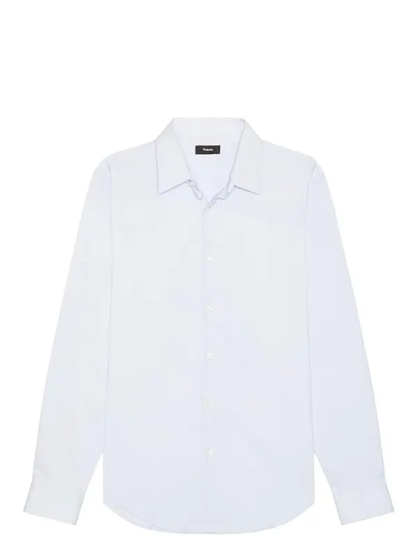 Theory Sylvain Wealth Shirt In Navy - Olympic