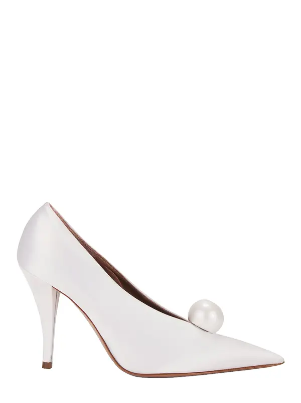 Retrofete Corinna Satin Heel - Winter White & Pearl