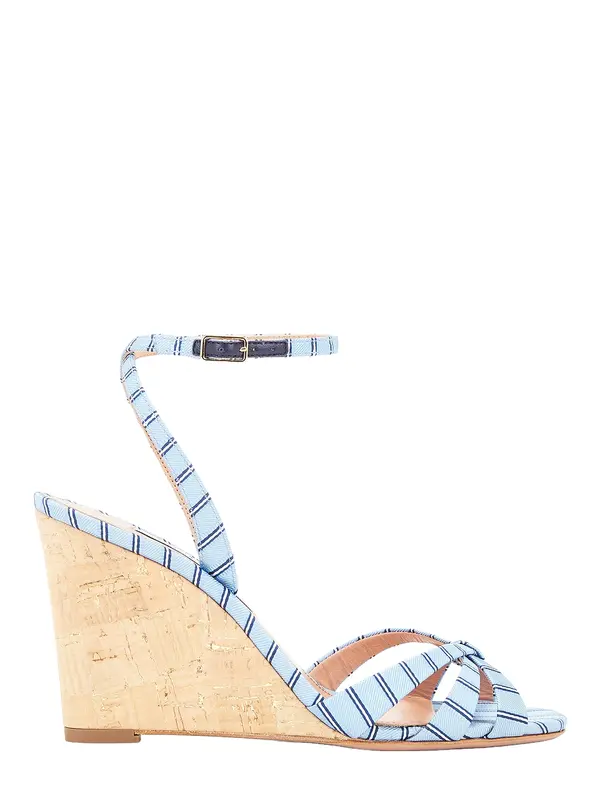 AQUAZZURA Tati 85 Wedge - Light Blue