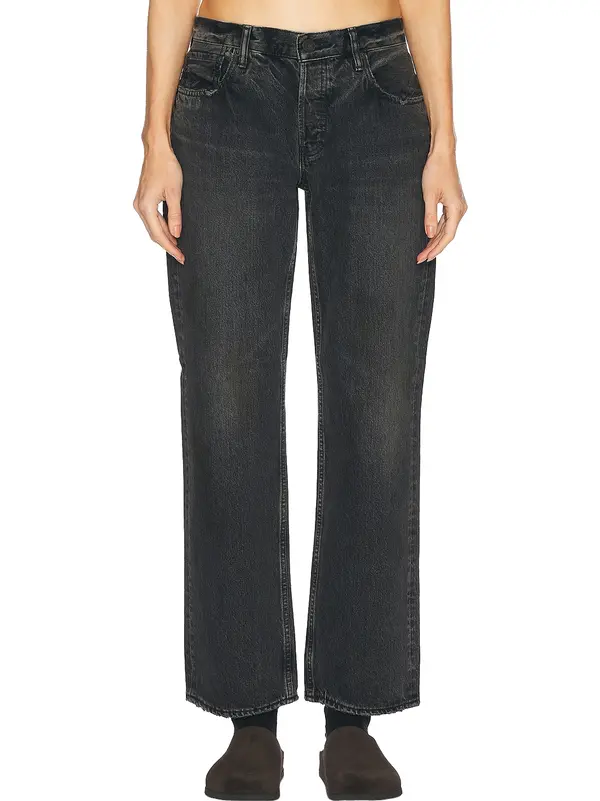Moussy Vintage Iona Straight Jeans - Black