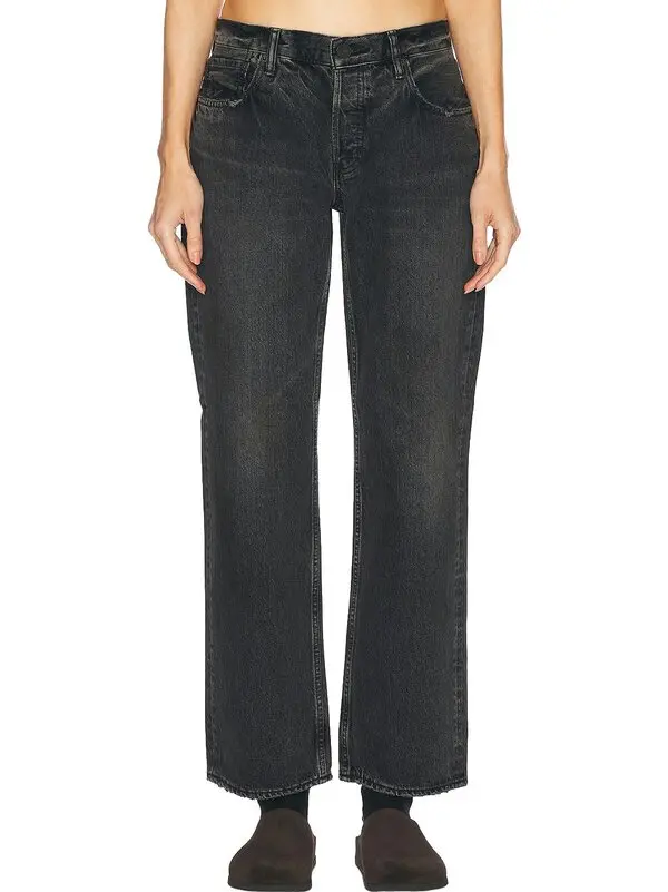 Moussy Vintage Iona Straight Jeans - Black