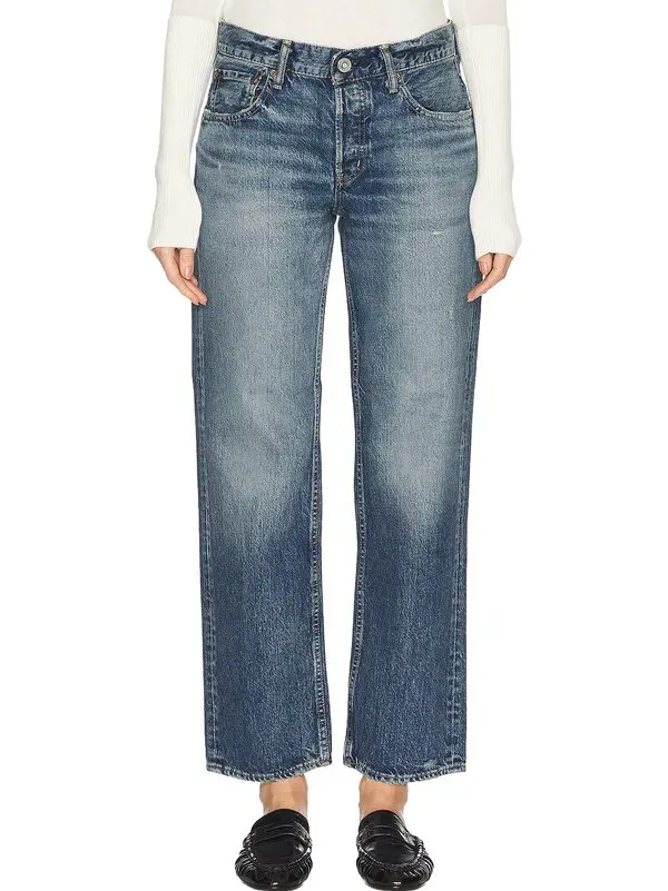Moussy Vintage Trigg Straight Jeans - Blue
