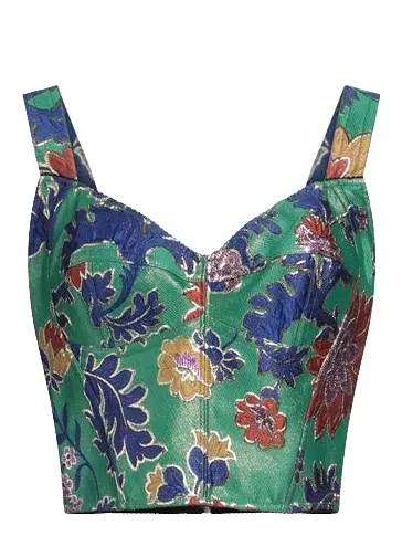 Dolce & Gabbana Brocade Corset Top - Green