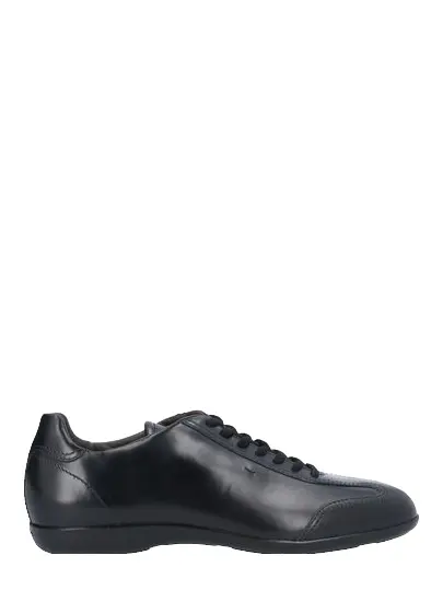 Santoni Leather Sneakers - Black